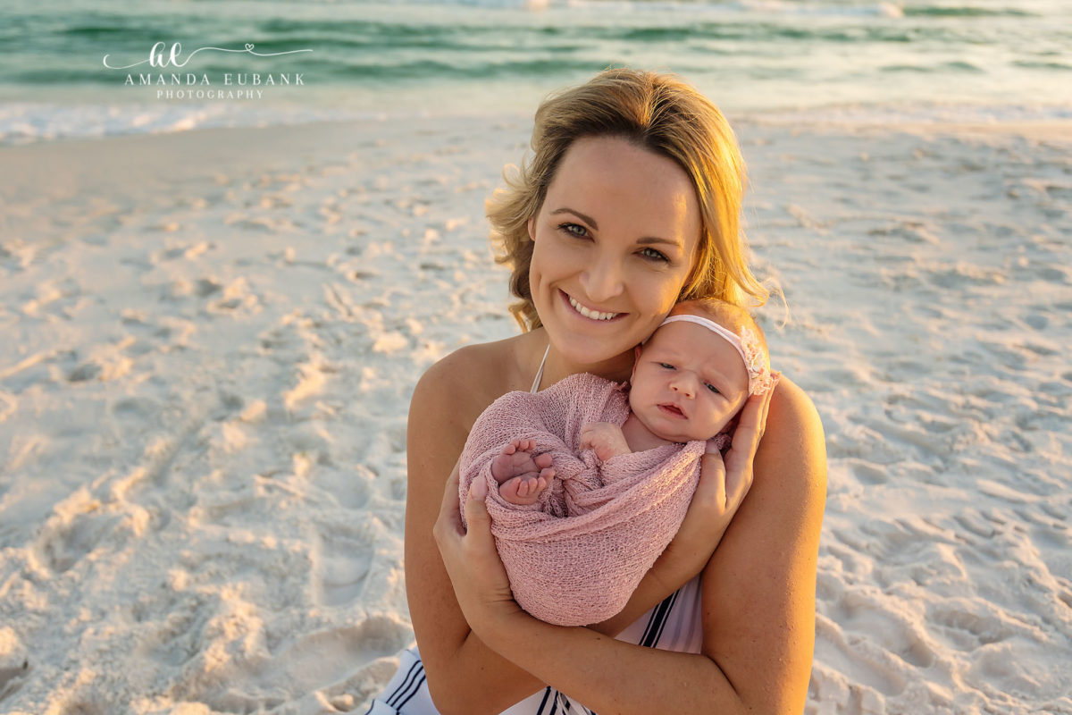 Sunset Beach Newborn Photographer Destin FL – Baby Savannah – Destin ...