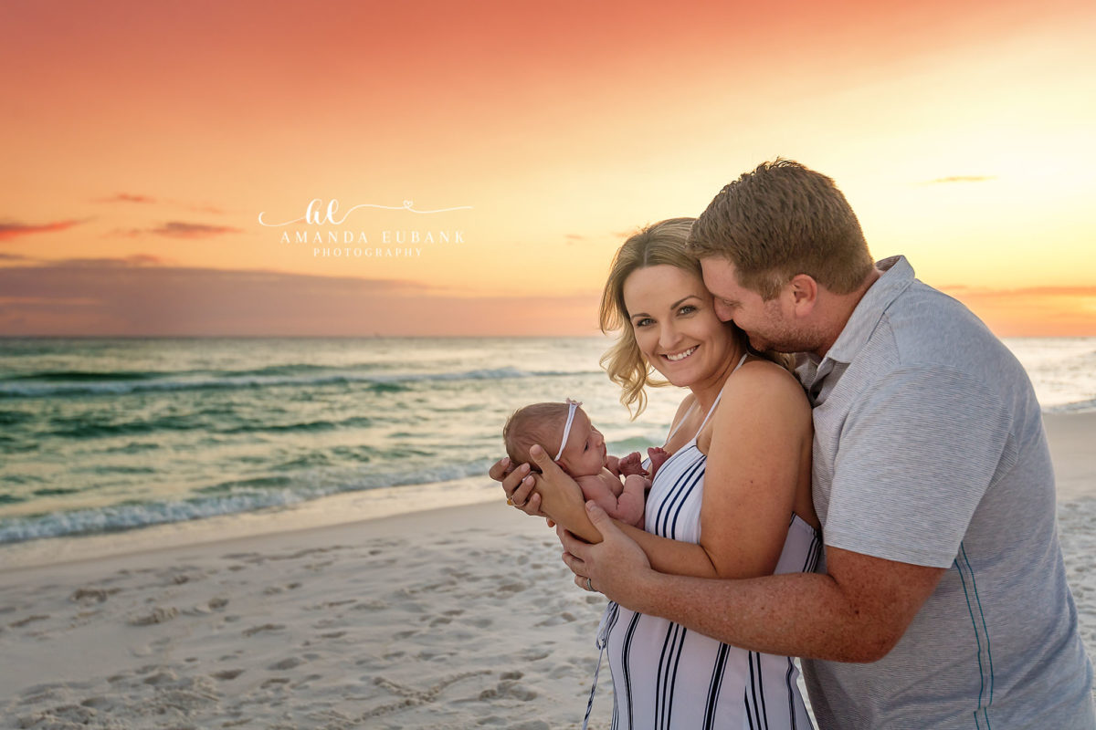 Sunset Beach Newborn Photographer Destin FL – Baby Savannah – Destin ...